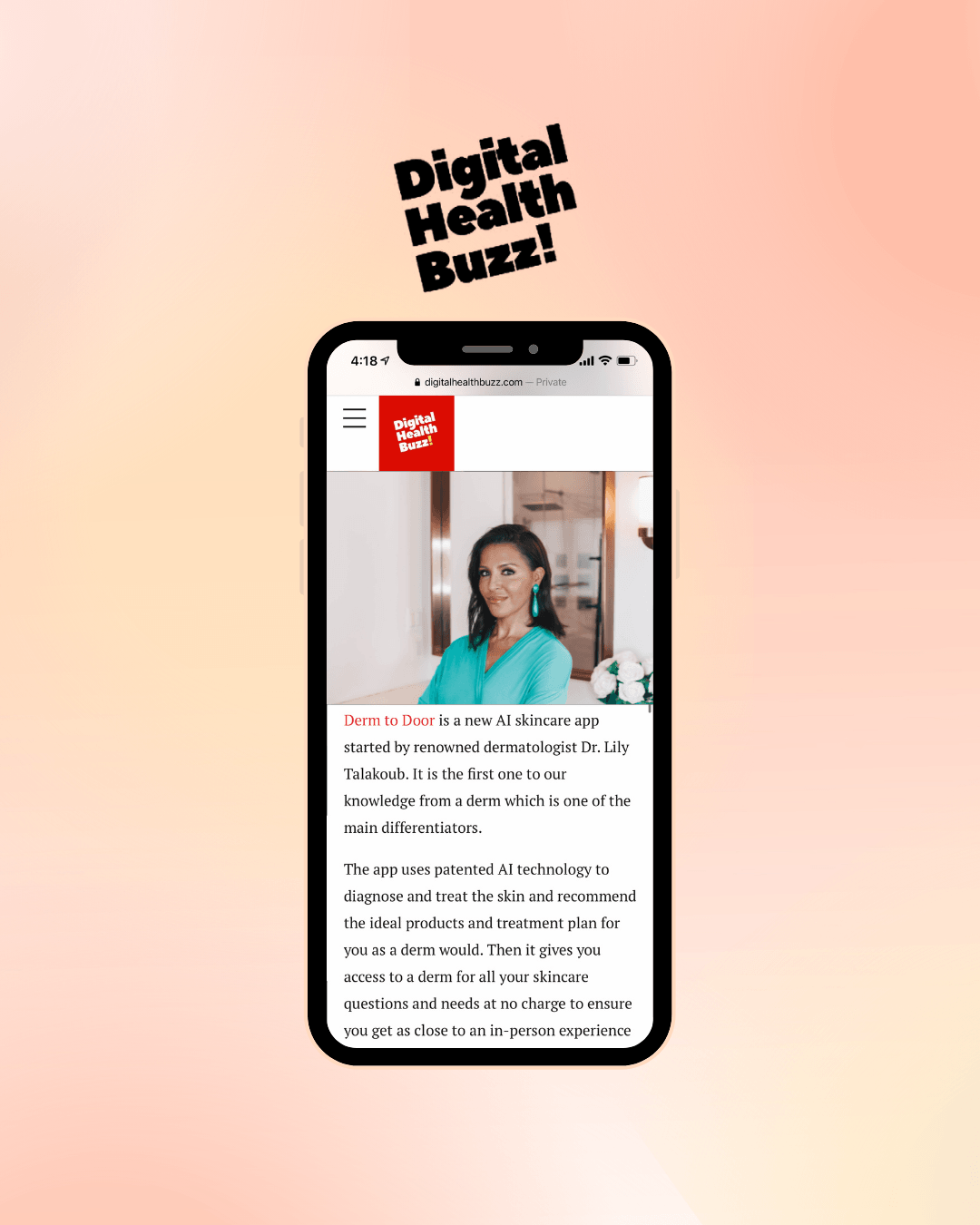 Derm to Door: First Telederm App Created by A Derm